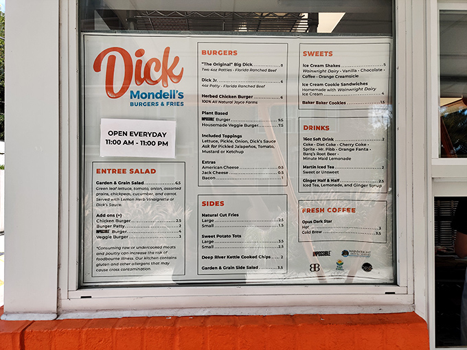 Menu simplicity at its finest&mdash;when you do a few things exceptionally well, you don't need a novel-length list of options.