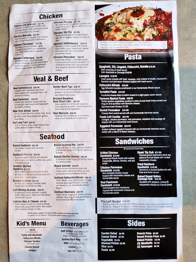 This menu isn't just a list of dishes &ndash; it's a roadmap to happiness with Italian coordinates that never lead you astray.