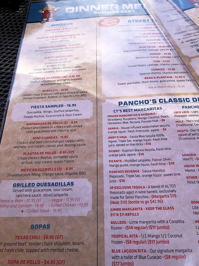 The menu reads like a greatest hits album of Mexican cuisine, with each dish promising more flavor than the last.