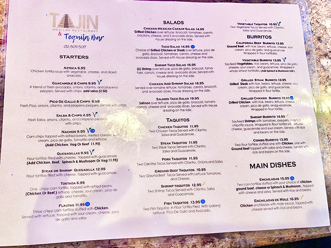 This menu isn't just a list&mdash;it's a roadmap to happiness with each section promising new adventures for your taste buds.