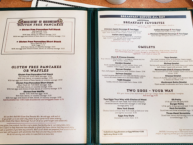 The menu at Terri's reads like a love letter to breakfast enthusiasts, with gluten-free options that don't sacrifice an ounce of flavor.