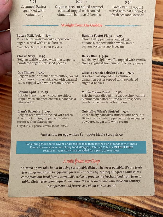 This isn't just a menu; it's a treasure map where X marks the spot for your next favorite breakfast obsession.