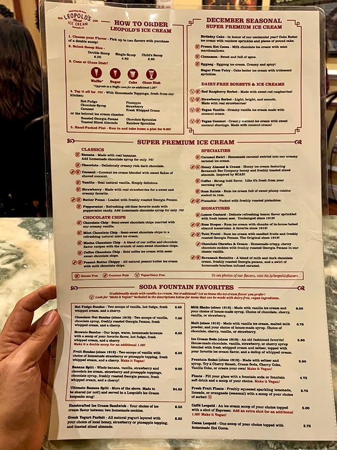 Staring at this menu is like looking at the Sistine Chapel of frozen desserts. Decision paralysis has never been so deliciously justified.