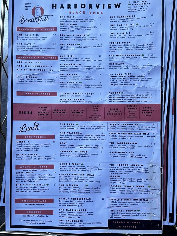 The menu board &ndash; a dizzying array of breakfast possibilities that might cause you to hold up the line. Worth every judgy stare