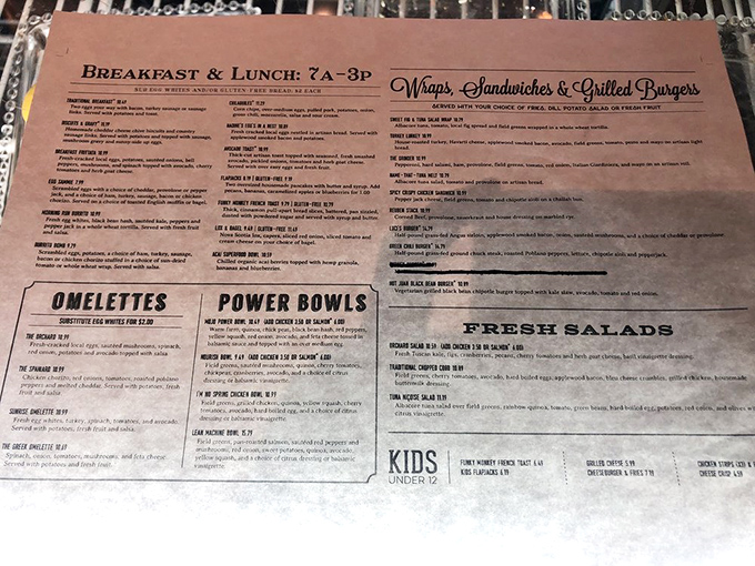 A menu that reads like a love letter to breakfast enthusiasts. The hardest relationship you'll navigate today is choosing just one item.