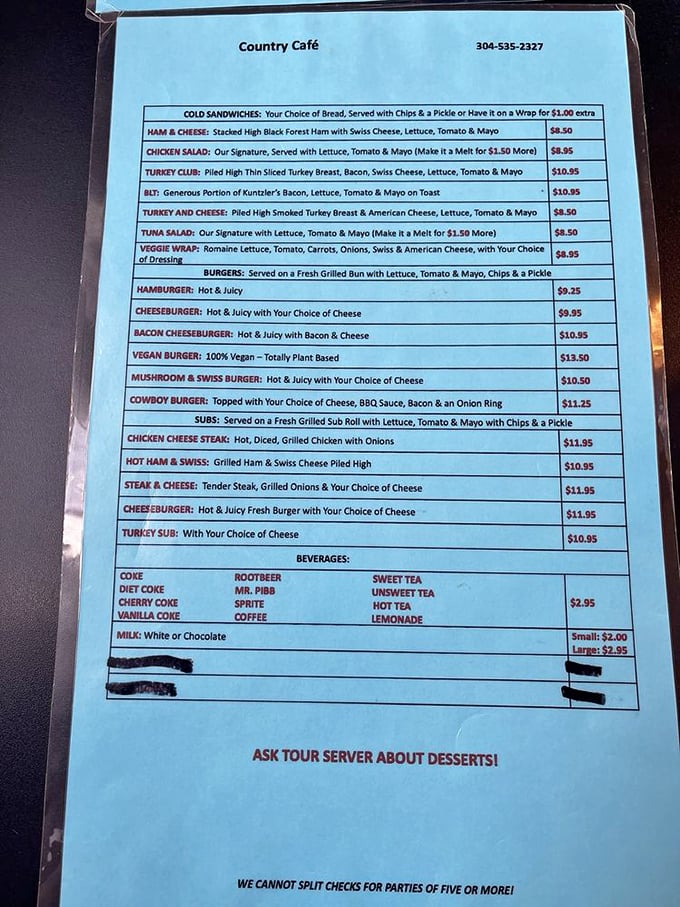 A menu that doesn't need fancy descriptions or trendy ingredients &ndash; just honest food that makes your stomach growl in anticipation.