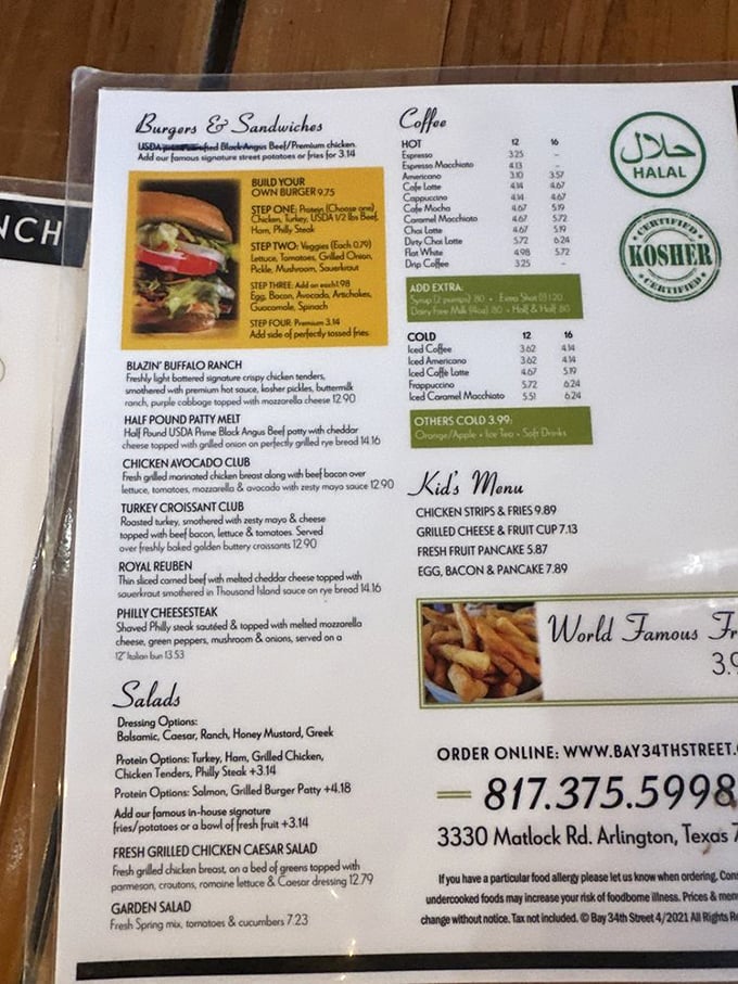 When a menu proudly displays both Halal and Kosher certifications, you know they're serious about welcoming everyone to the breakfast party.