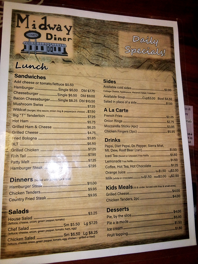 The menu at Midway doesn't need fancy fonts or pretentious descriptions&mdash;just honest food at prices that won't require a second mortgage.