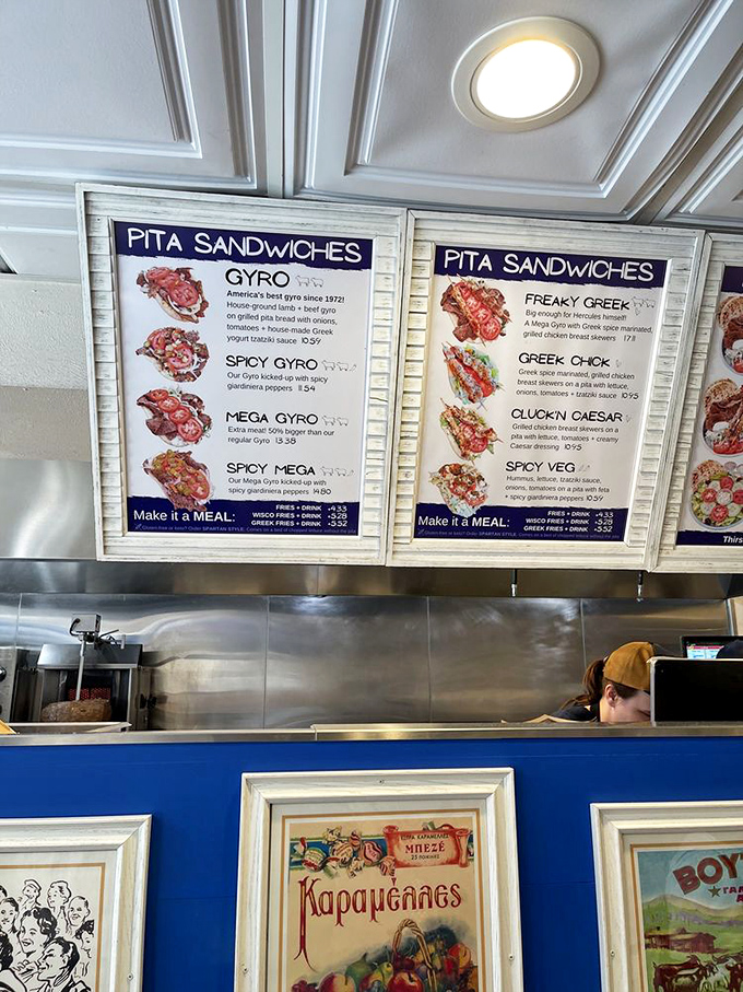 The menu board&mdash;a roadmap to happiness. Each option more tempting than the last, like a Choose Your Own Adventure where every ending is delicious.