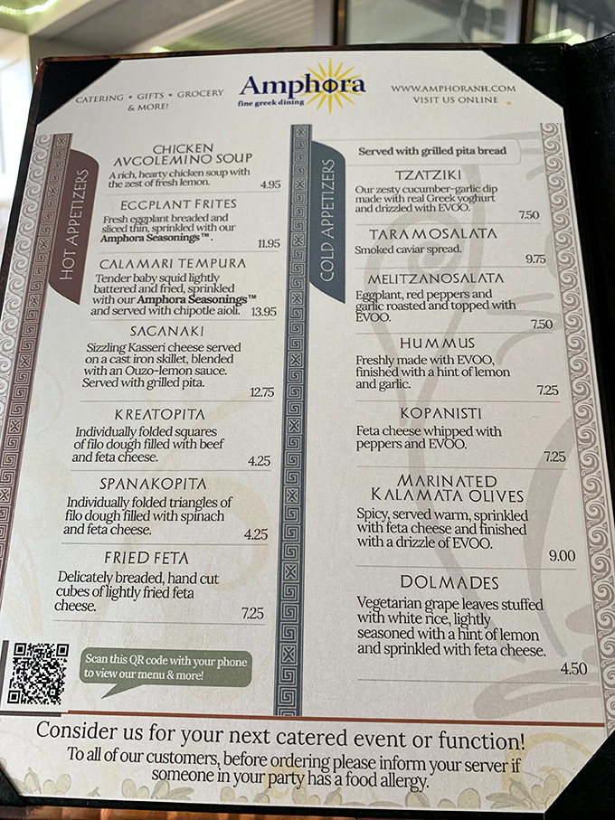 This menu reads like a passport to Greece&mdash;each appetizer a first-class ticket to flavor town without the jet lag.