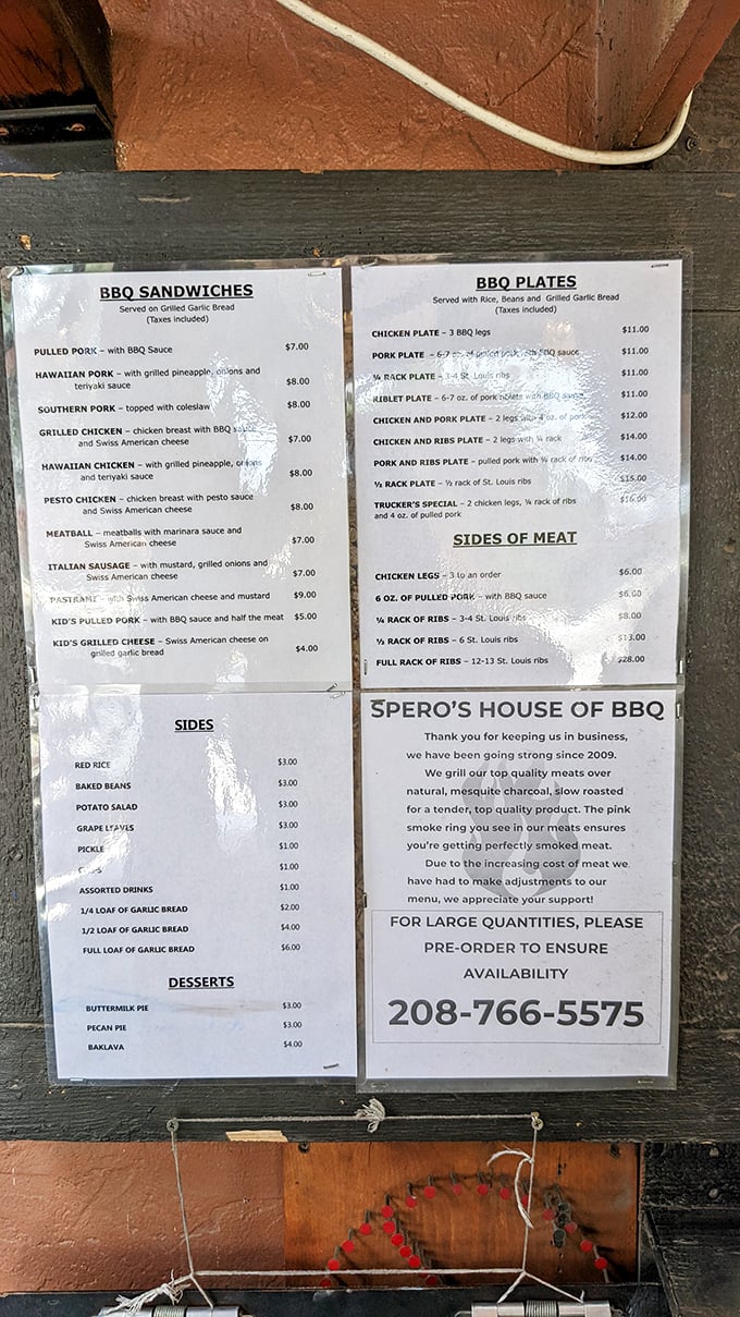 The menu of champions! Like reading love letters from a pitmaster who knows exactly what your taste buds have been missing.