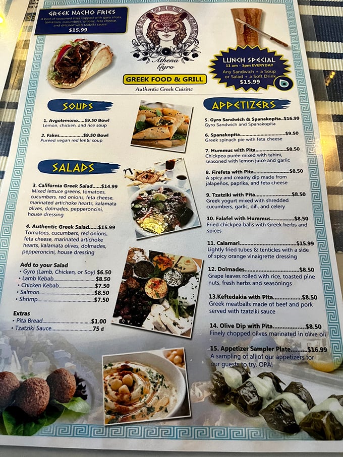 This menu isn't just a list of dishes&mdash;it's a passport to Greece without the jet lag or currency exchange fees.