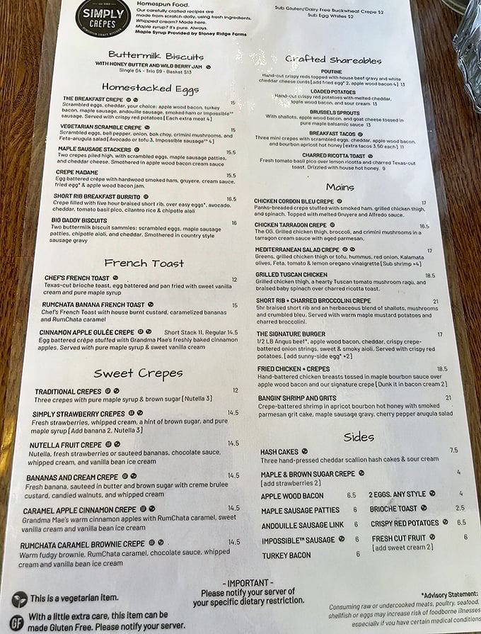 The menu reads like a love letter to breakfast, with French toast options that'll make you question every basic brunch you've ever had.