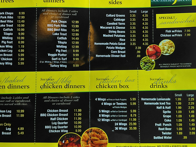 This menu isn't just a list of dishes – it's a roadmap to happiness with choices that'll make decision-making your toughest challenge of the day.