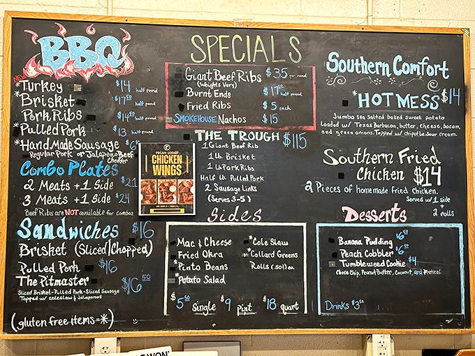 This chalkboard menu isn't just a list—it's a roadmap to happiness. Choose your own adventure, but remember: there are no wrong turns here.