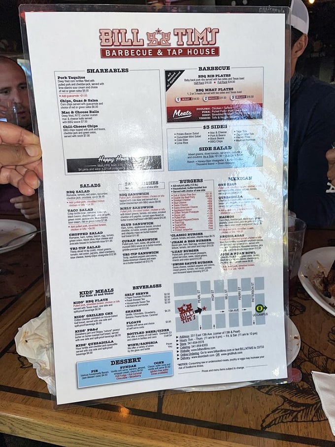 A menu that doesn't overwhelm but still offers enough choices to cause delicious indecision. Life's important decisions should always involve barbecue.