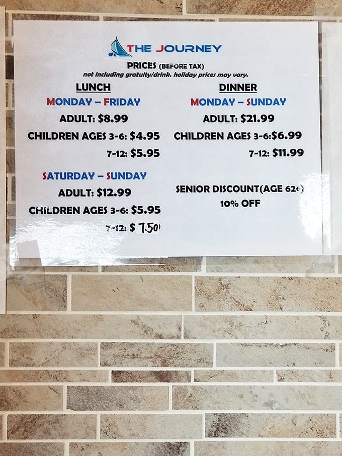 Budget-friendly feasting that proves you don't need a winning lottery ticket to eat like royalty. The senior discount is just the cherry on top!