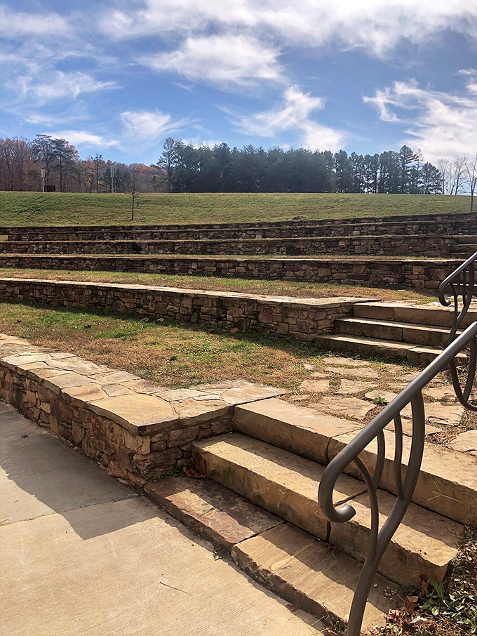 Stone steps ascending to nowhere particular and everywhere wonderful. The Ozarks' version of a red carpet, minus the paparazzi and uncomfortable shoes.
