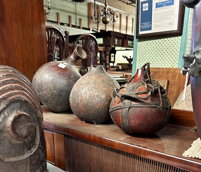 Clay vessels that survived centuries just to decorate your bookshelf. These handcrafted containers have witnessed more history than a Ken Burns documentary.