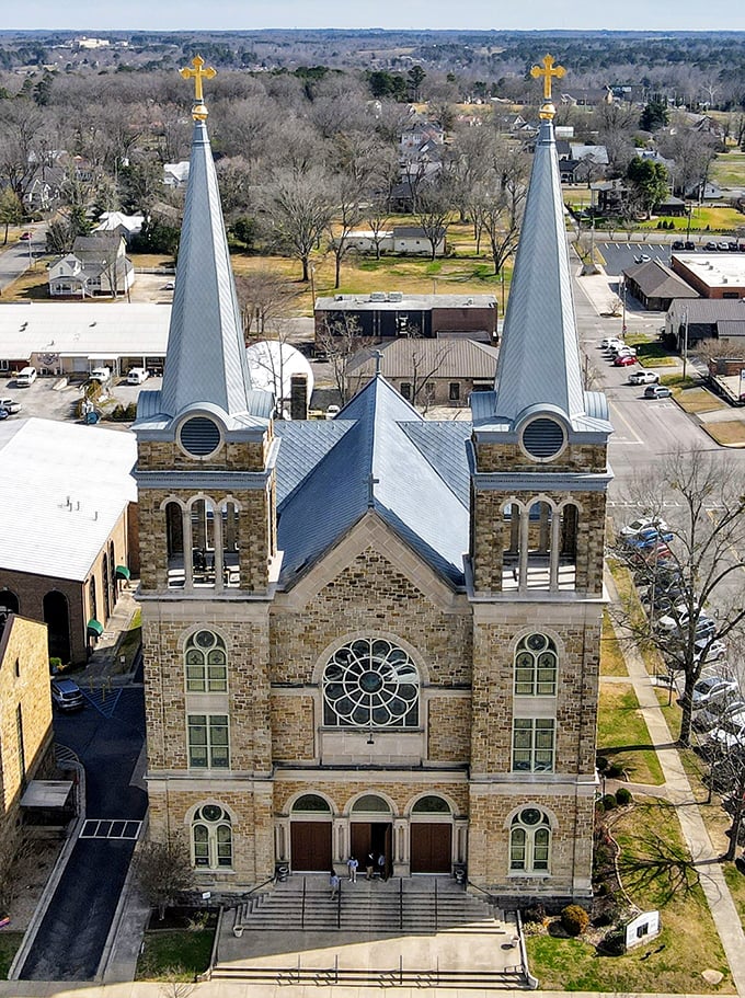 Sacred Heart Catholic Church's twin spires aren't just architectural showstoppers—they're landmarks of Cullman's rich cultural heritage. Spiritual wealth meets financial sensibility.
