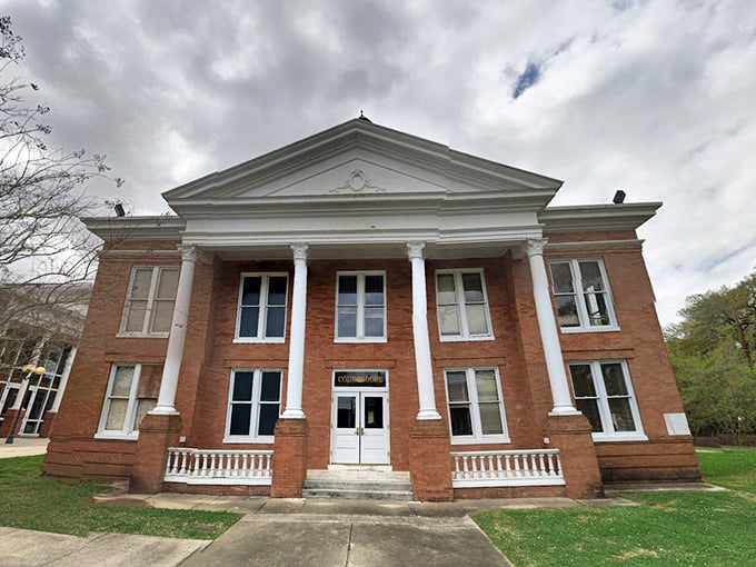 Southern architecture that doesn't whisper elegance&mdash;it announces it with columns. The courthouse remains the centerpiece of civic life, where democracy meets brick and mortar.
