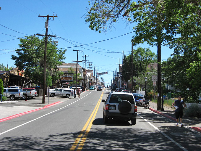 Summer brings perfect weather to explore Virginia City's historic streets, where the modern world fades away with each step on these sun-drenched sidewalks.
