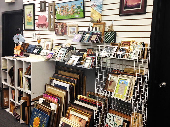 Every frame tells a story&mdash;some elegant, some quirky. This wall of forgotten artwork and empty frames begs the question: what memories will you frame next?