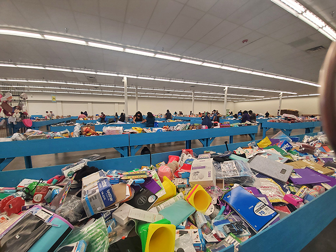 The organized chaos of merchandise creates a treasure map where X marks every spot. Bring your explorer's spirit and a roomy shopping cart!