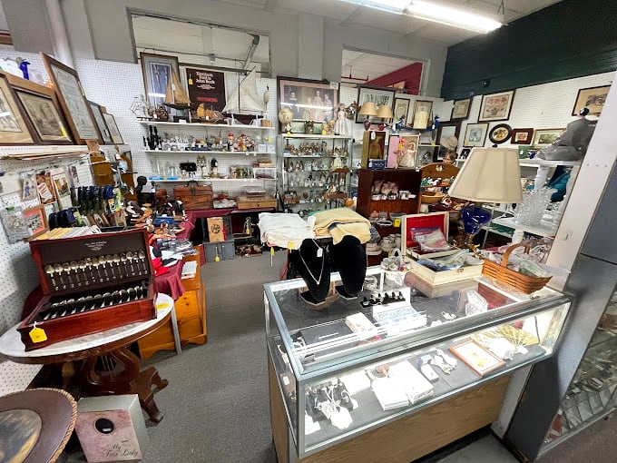 Every vendor booth tells its own story&mdash;this one's a glittering autobiography of American entertaining, from Depression glass to cocktail hour essentials.