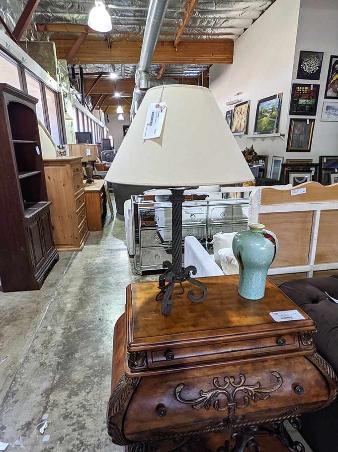 Not just any lamp&mdash;this is the kind of statement piece that makes guests ask, "Where did you find that?" while secretly plotting to find one for themselves.