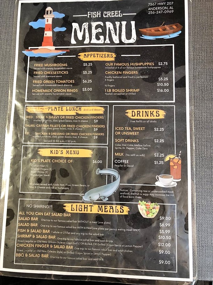 A menu that gets straight to the point&mdash;fried delights, seafood classics, and daily plate lunches that would make your Southern grandmother proud.