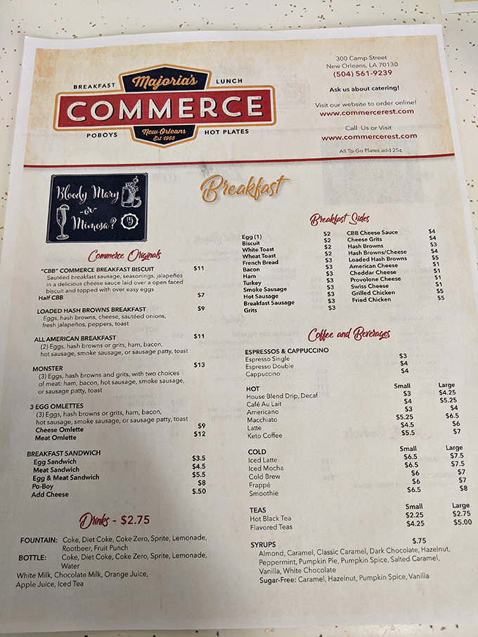 The menu reads like a love letter to breakfast classics. No molecular gastronomy here, just the promise of hash browns that might change your life.