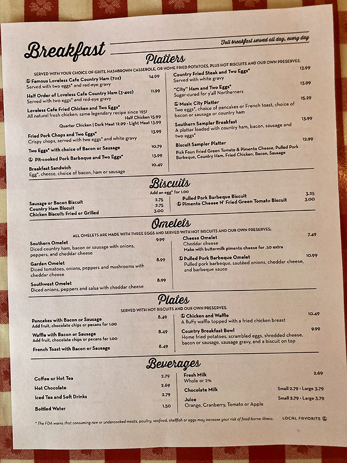 A menu that reads like a love letter to Southern cuisine. Decisions this difficult should come with a therapist on standby.