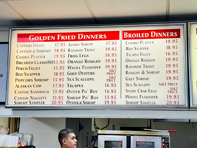 The menu board&mdash;a siren song of seafood possibilities that has Oklahomans mapping routes to Tulsa from across the state.