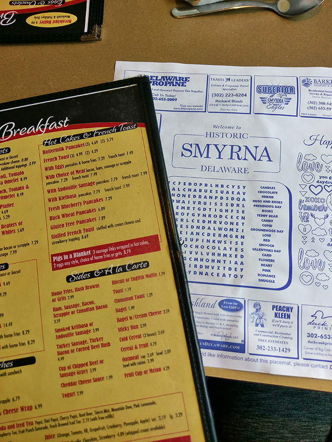A menu that reads like comfort food poetry&mdash;where breakfast is served all day because pancakes know no clock.