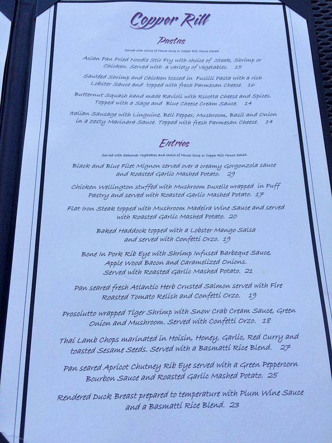 A menu that reads like poetry to food lovers. Each description promises a journey, not just a meal.