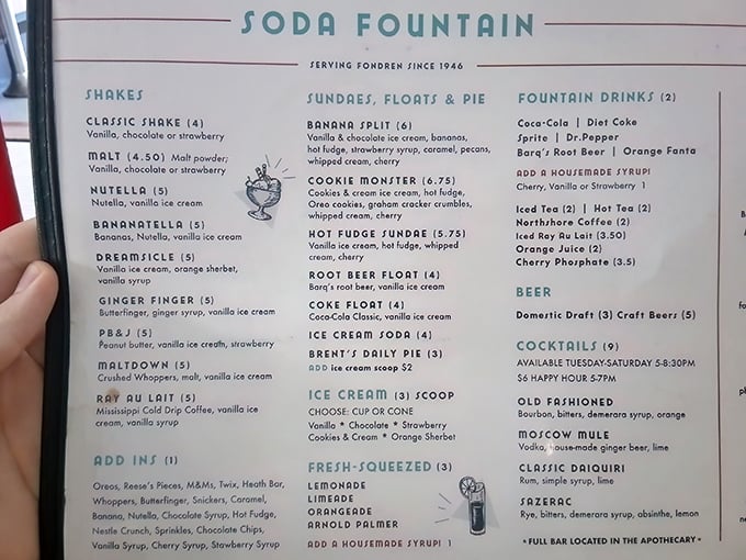 This menu isn't just a list of options&mdash;it's a declaration that some pleasures, like a perfect milkshake, are timeless.