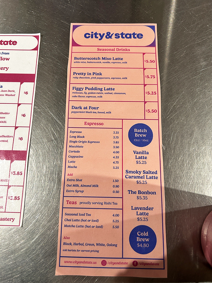 The menu reads like a coffee lover's fantasy novel&mdash;butterscotch miso and figgy pudding lattes that transform ordinary mornings into extraordinary experiences.