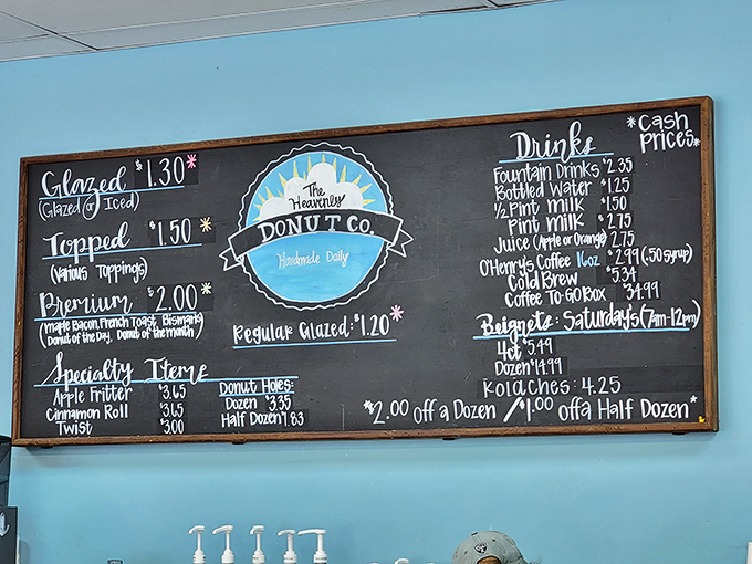 Behold the sacred text! This menu board holds the roadmap to delicious decisions that will haunt your dreams in the best possible way.