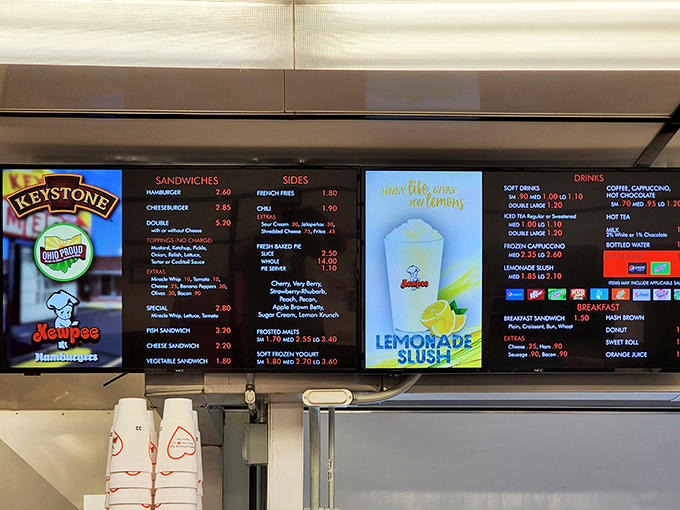 A menu board that hasn't needed a redesign in decades because perfection doesn't require updates&mdash;just fresh beef and loyal customers.