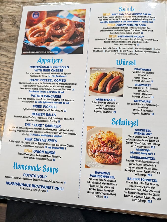 This isn't just a menu&mdash;it's a passport to Bavaria. Each item promises a delicious journey without the jet lag or language barrier.