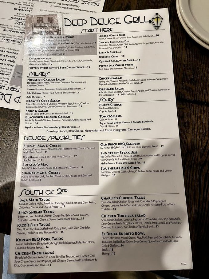 The menu reads like a love letter to comfort food. I've seen religious texts studied with less intensity than people examining these options.