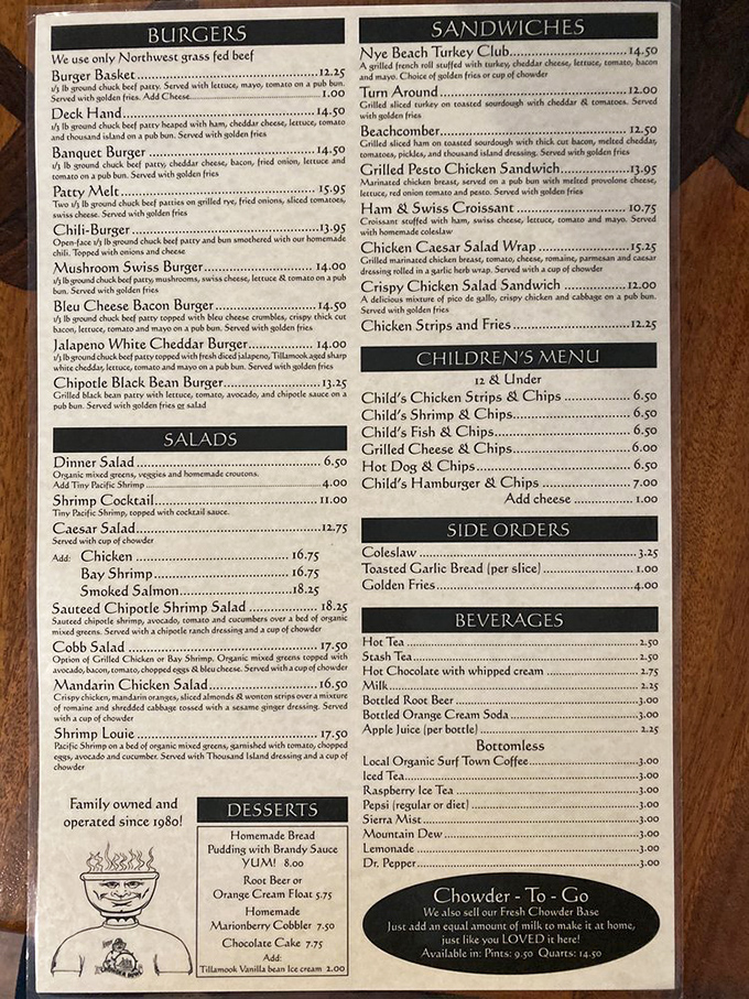 A menu that reads like coastal poetry&mdash;where selecting just one item requires the decision-making powers of Solomon himself.