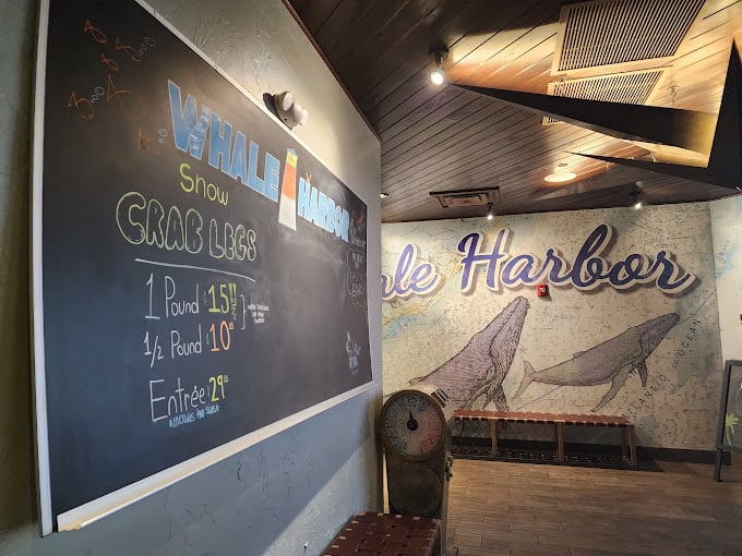 The chalkboard doesn't lie &ndash; when it comes to snow crab legs, this is where oceanic dreams come true.