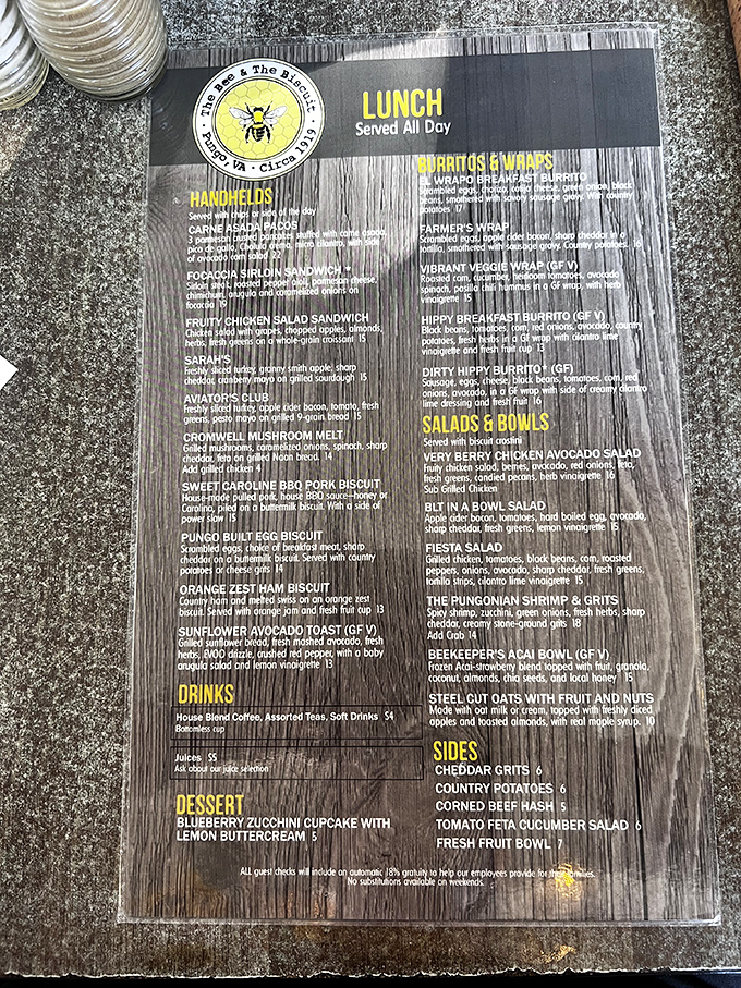 This menu isn't just a list of dishes&mdash;it's a roadmap to happiness. The Pungonian Shrimp & Grits alone is worth the pilgrimage.