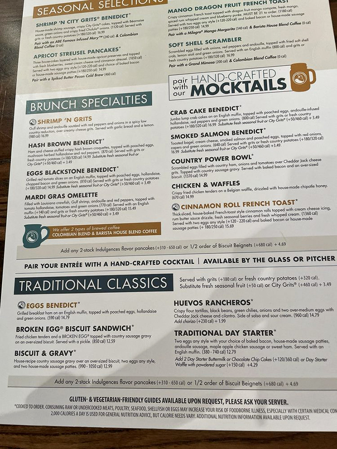 The menu reads like a love letter to Southern cuisine—each description promising a flavor adventure worth setting your alarm for.