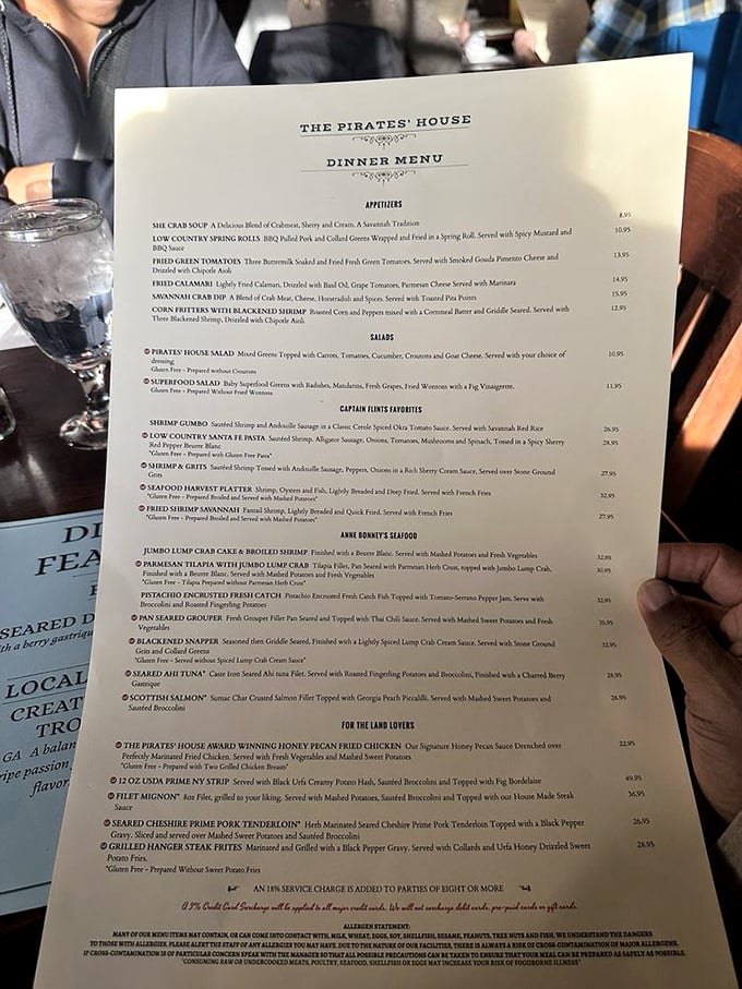 The menu reads like a love letter to Southern coastal cuisine&mdash;where every dish tells a seafaring story of Savannah's rich culinary heritage.