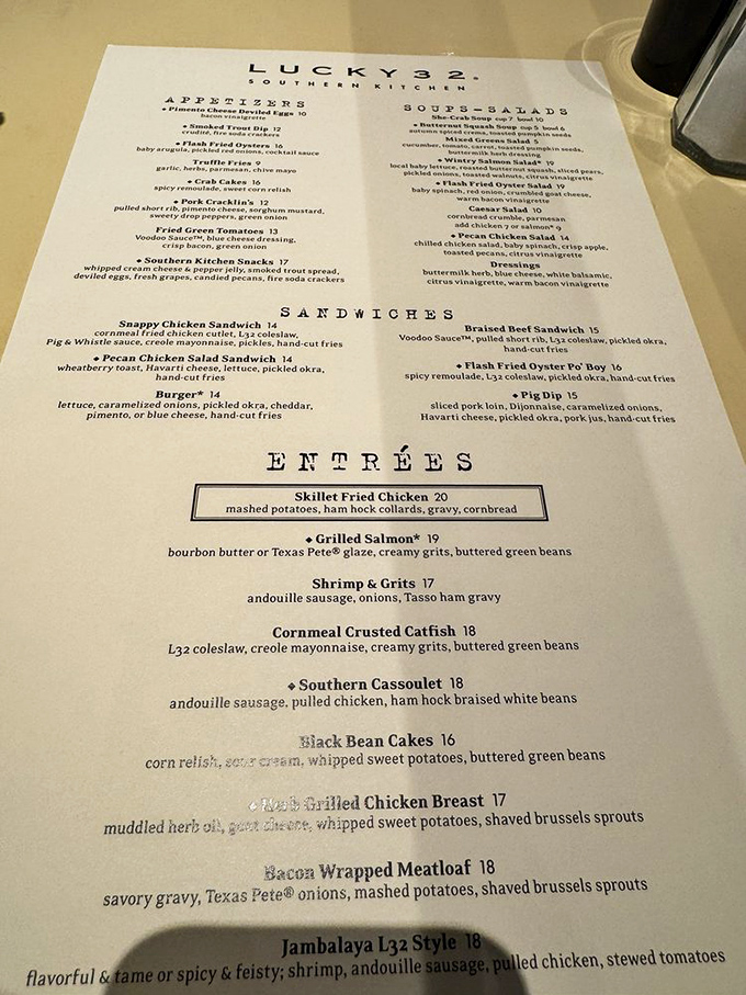 A menu that reads like a love letter to Southern cuisine&mdash;each dish promising comfort with a side of sophistication.