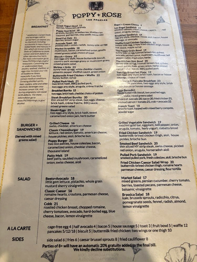 This menu reads like a love letter to comfort food &ndash; each dish a carefully crafted promise of satisfaction.