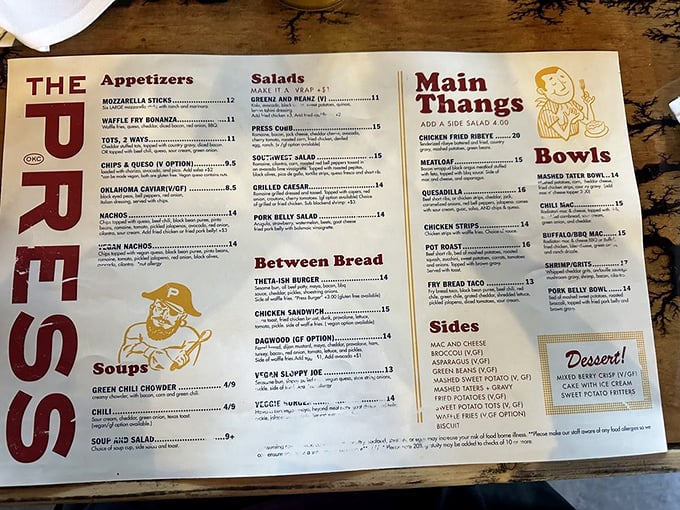 A menu that reads like a love letter to Southern comfort food, with enough creative twists to make your grandmother both proud and slightly jealous.